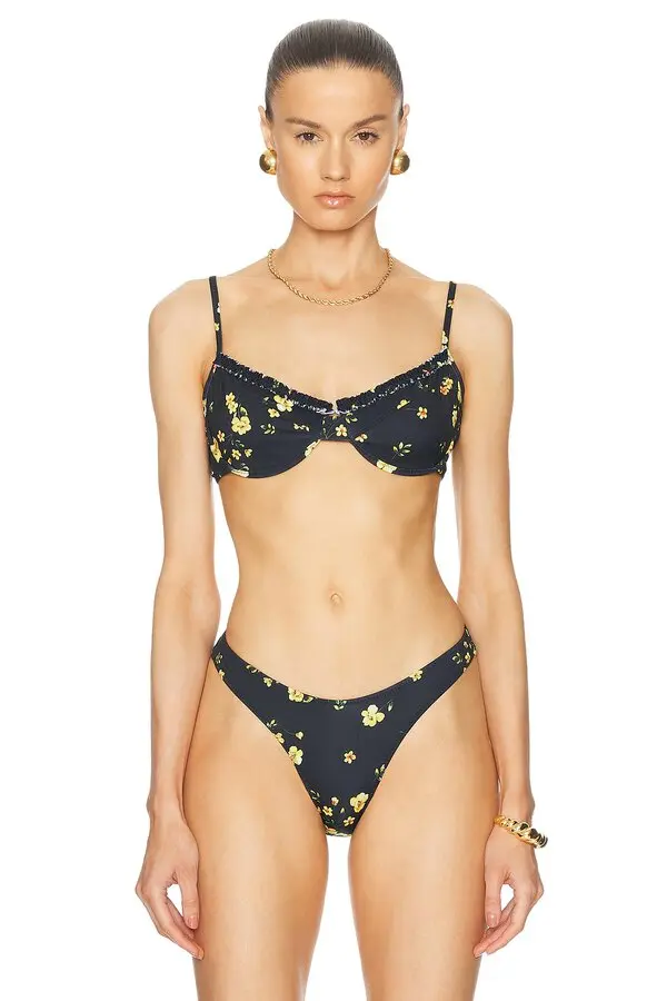 Heavy Manners Ruffle Bikini Top - Madison Avenue