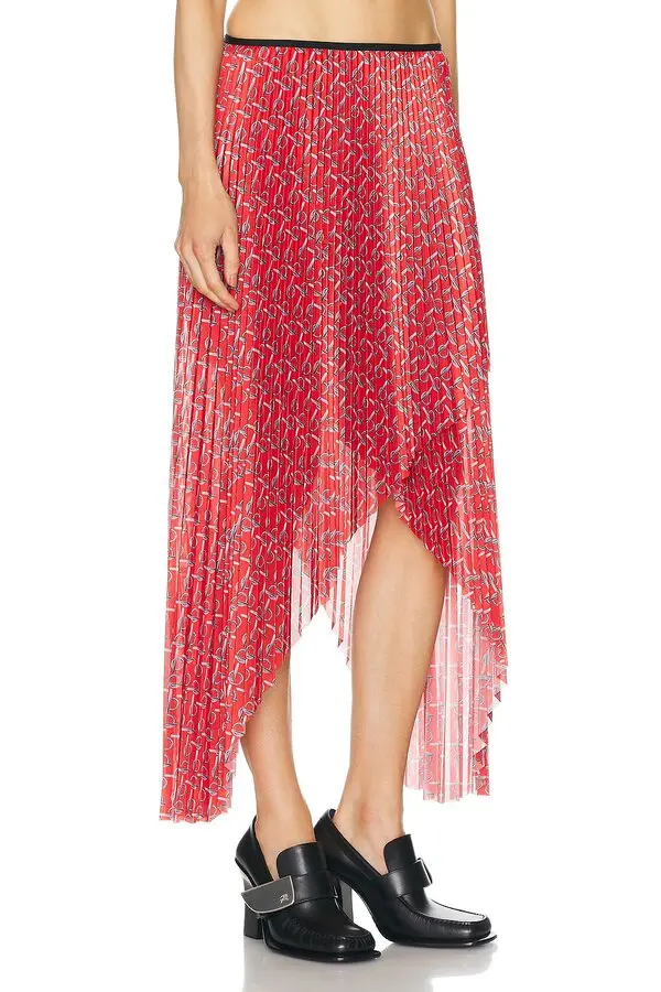 Burberry Pleated Midi Skirt