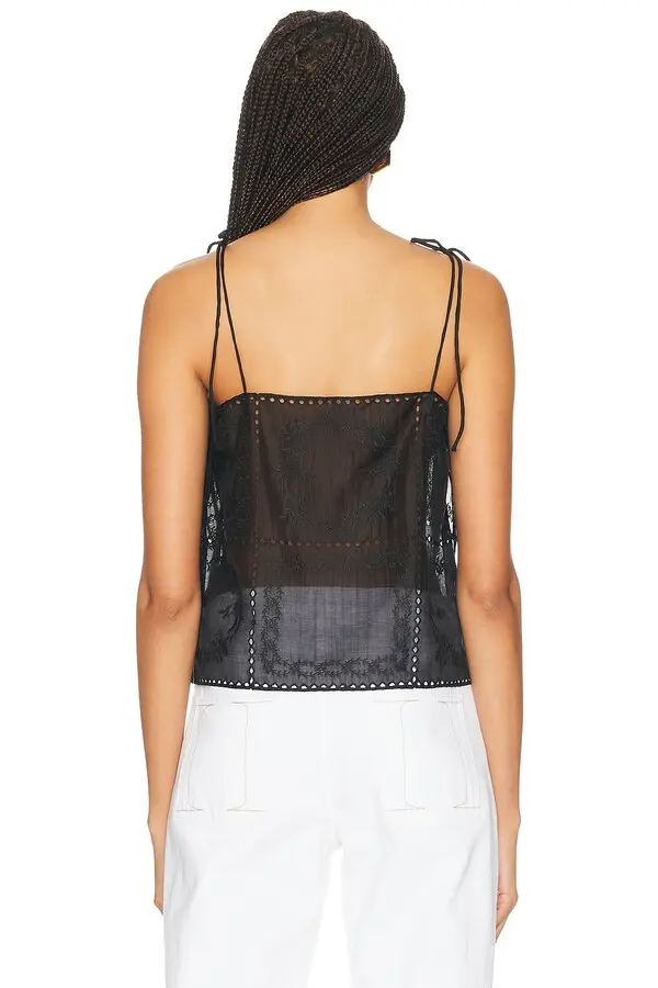HELSA Handkerchief Camisole - Black