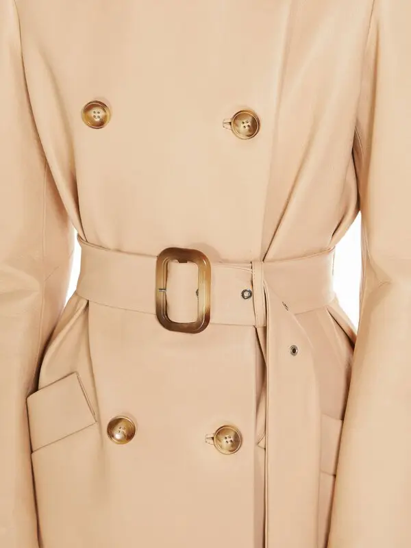 Max Mara Nappa Leather Trench Coat