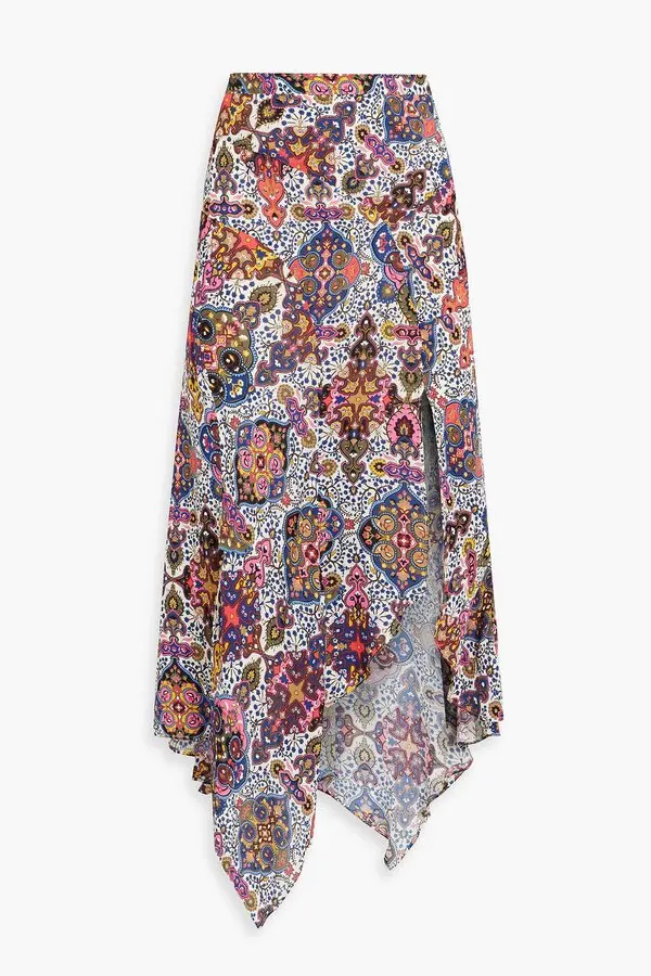 Veronica Beard Mac Paisley-print Crepe Midi Skirt