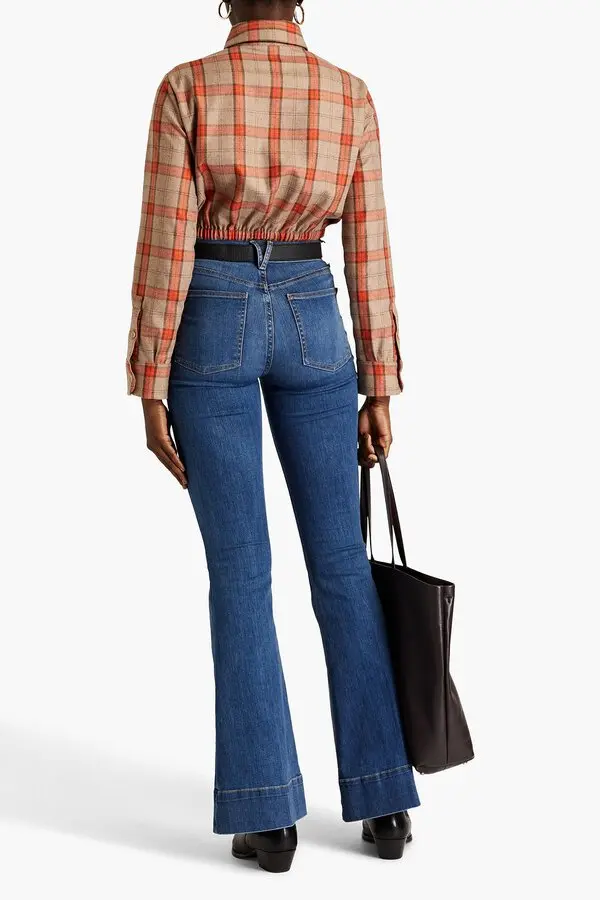 Veronica Beard Sheridan High-rise Flare Jeans