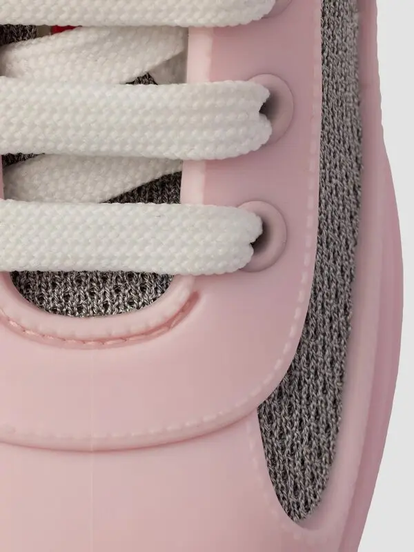 Prada S America's Cup Soft Rubber And Bike Fabric Sneakers - Pink