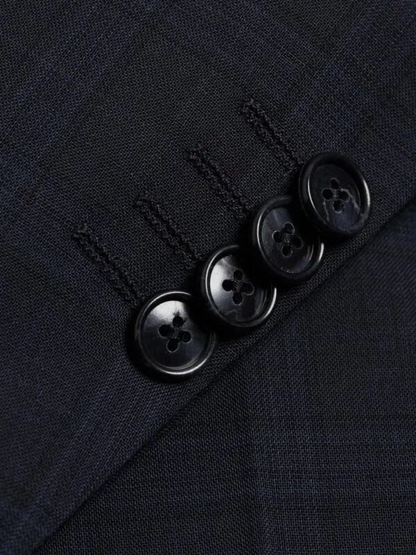 SAKS FIFTH AVENUE Collection Plaid Wool Single-breasted Suit