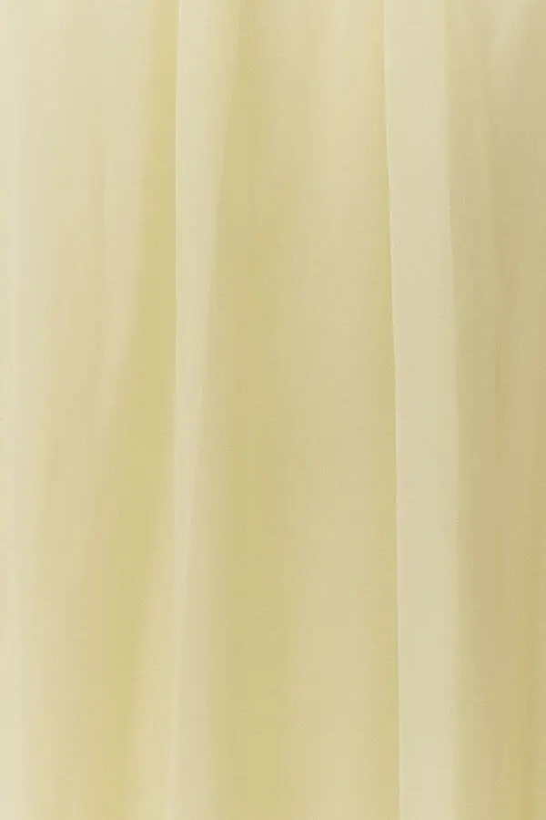 Halston Gnie Mock-neck Rosette Gown