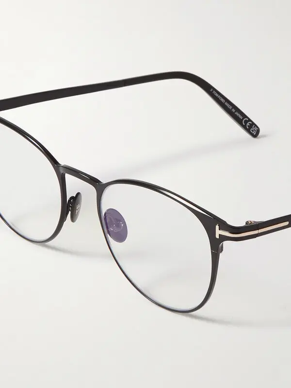 TOM FORD Round-frame Blue Light-blocking Optical Glasses