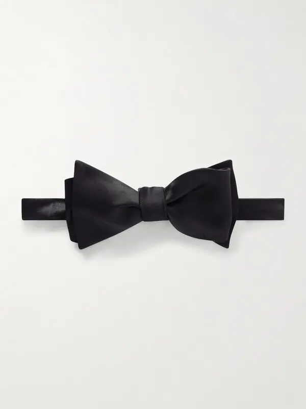 Brunello Cucinelli Self-tie Duchesse Bow Tie - Black