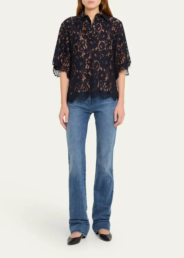 Michael Kors Slim Stovepipe Jeans - Indigo