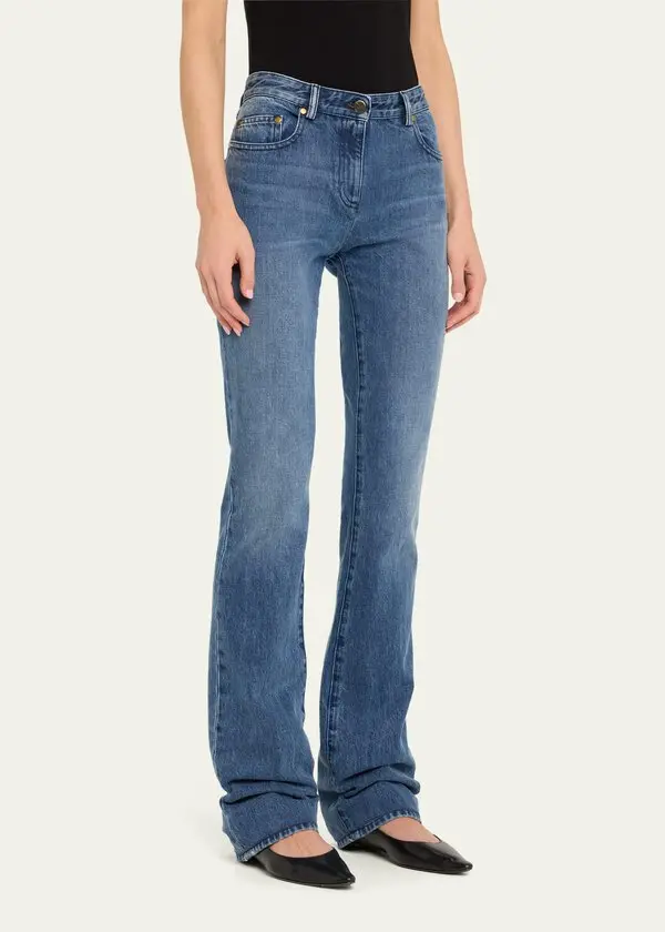 Michael Kors Slim Stovepipe Jeans - Indigo
