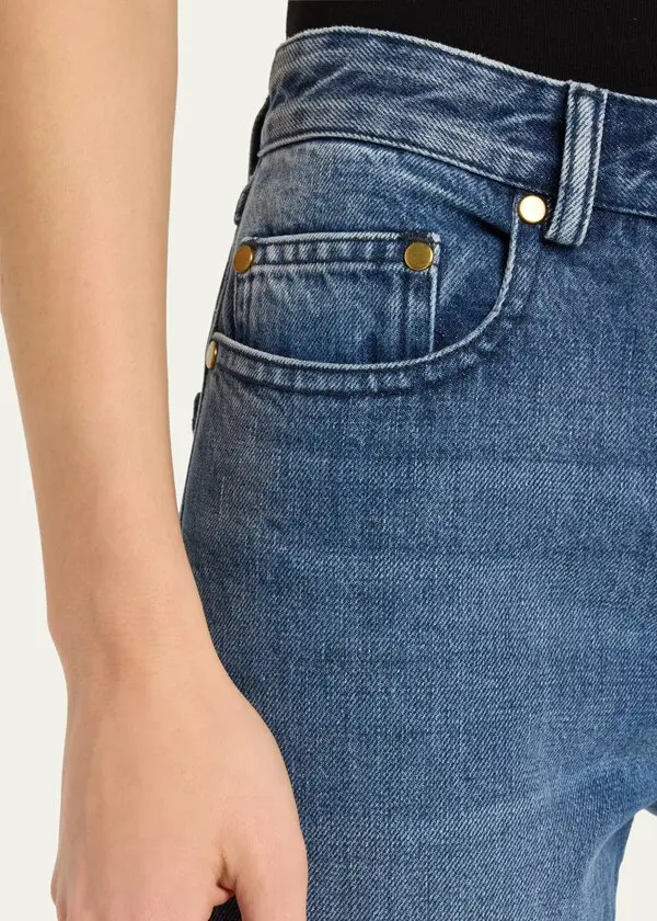 Michael Kors Slim Stovepipe Jeans - Indigo
