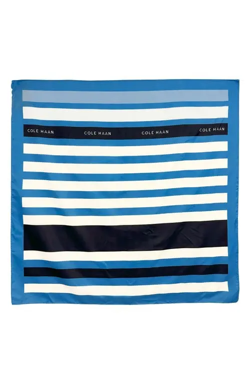 Cole Haan Stripe Square Scarf - Marine
