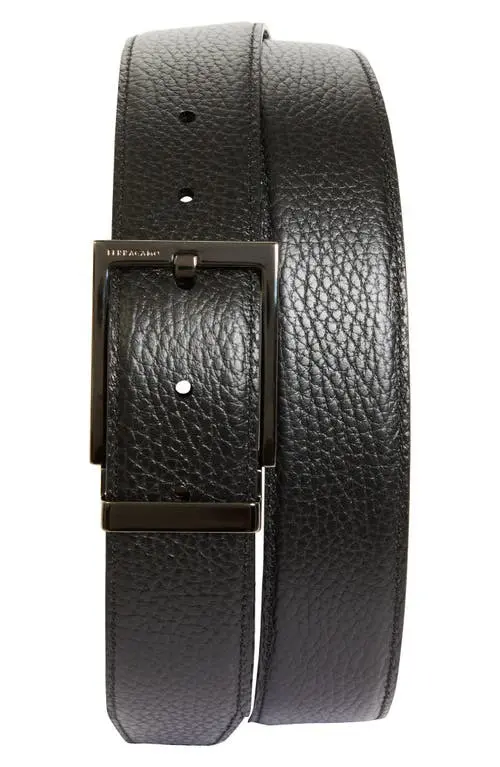 FERRAGAMO Classic Double Adjustable Reversible Leather Belt - Moro