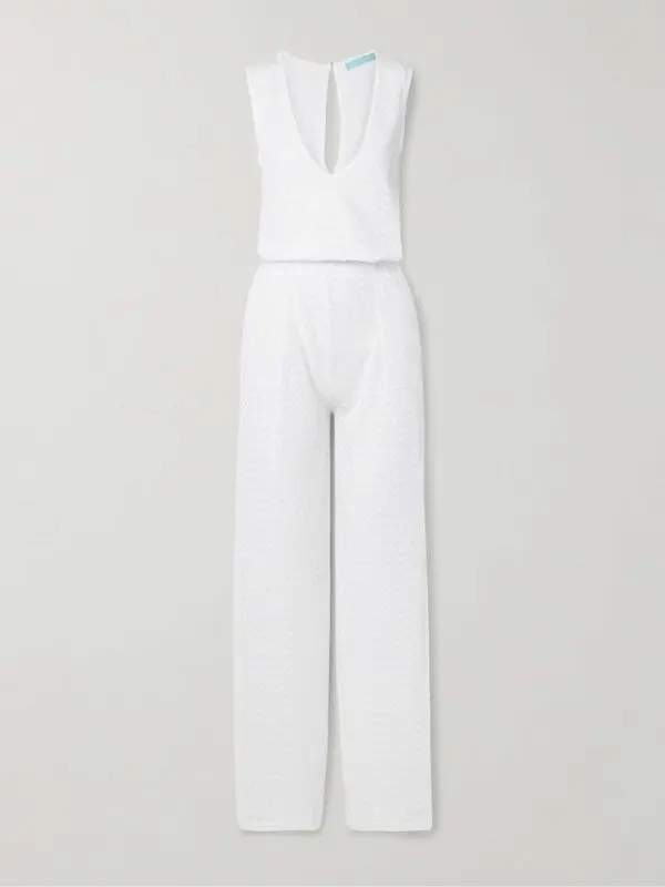 Melissa Odabash Gracie Crocheted Jumpsuit