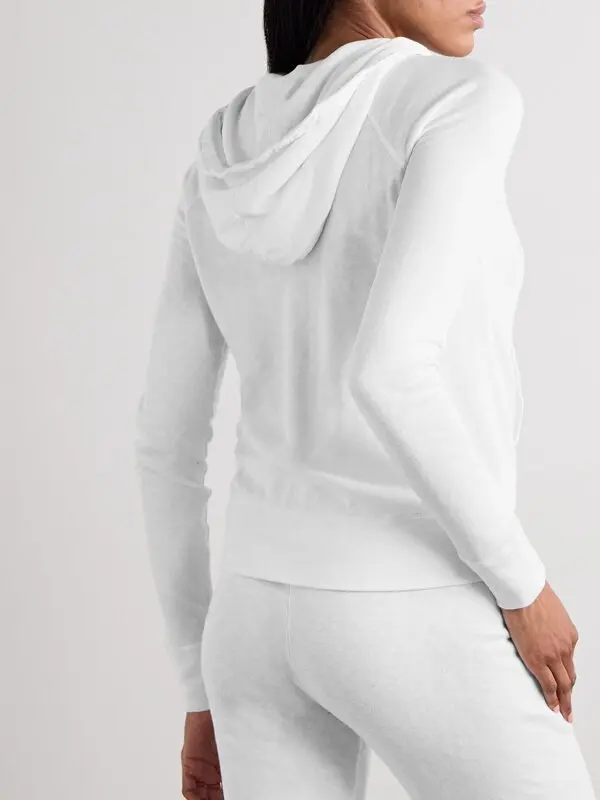 JAMES PERSE French Cotton-terry Hoodie - White