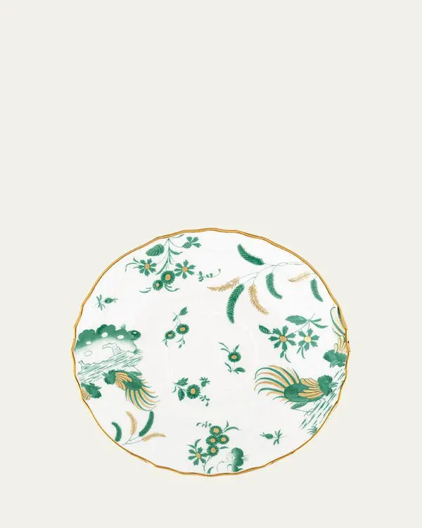 GINORI 1735 Oro Di Doccia Coffee Saucer, Giada - Gold