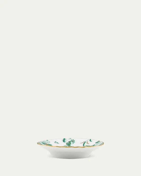 GINORI 1735 Oro Di Doccia Coffee Saucer, Giada - Gold