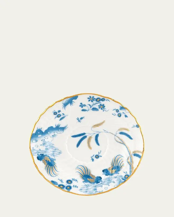 GINORI 1735 Oro Di Doccia Tea Saucer, Turchese
