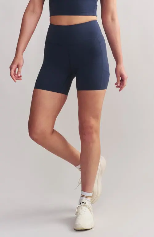 RHONE Revive Pocket Bike Shorts - Navy Blue