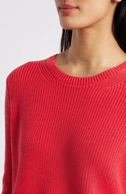 525 America 525 Emma High-low Sweater - Tomato