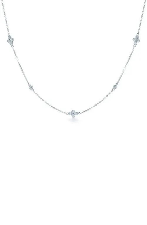 Kwiat Diamond Station String Necklace - Silver