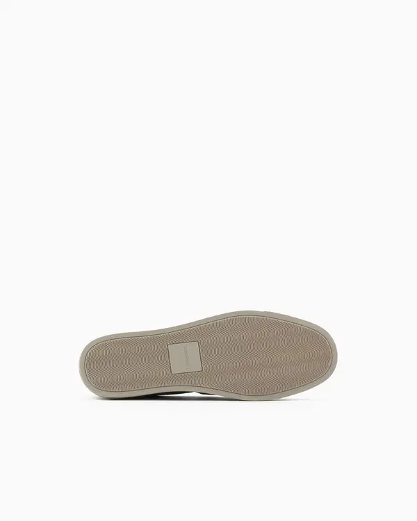 Giorgio Armani Suede Slip-ons - Beige