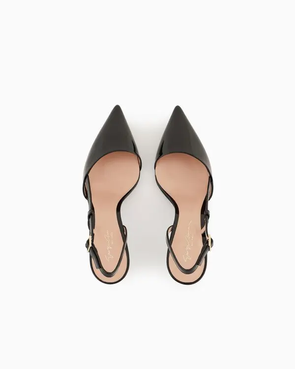 Giorgio Armani Patent Leather Slingbacks