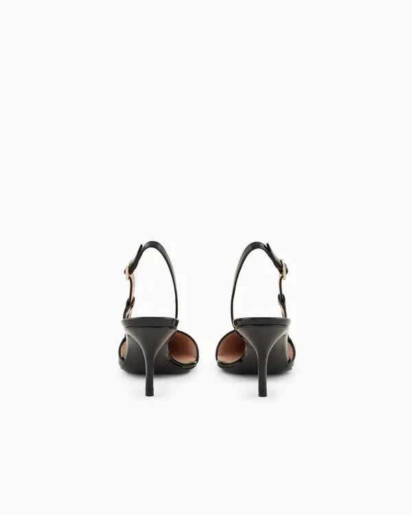 Giorgio Armani Patent Leather Slingbacks