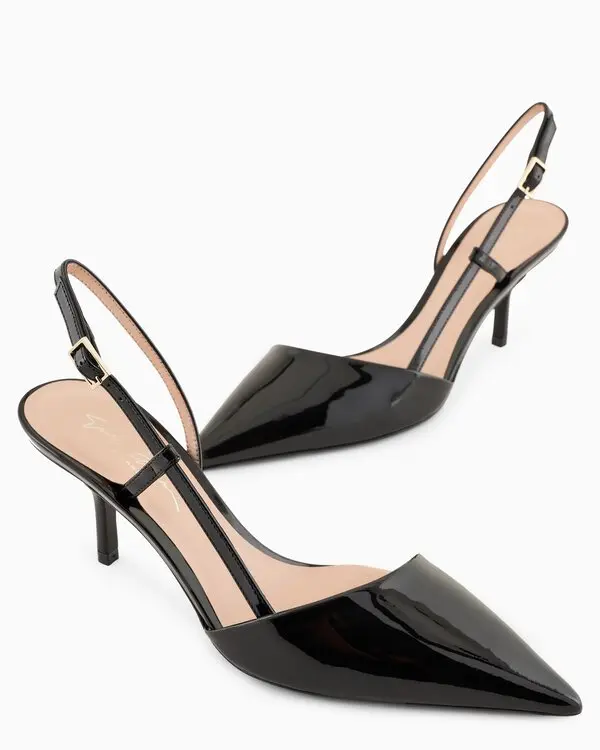 Giorgio Armani Patent Leather Slingbacks
