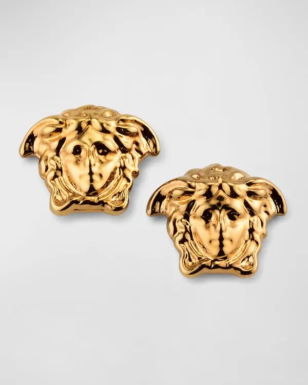 Versace Medusa Head Earrings - Versace Gold