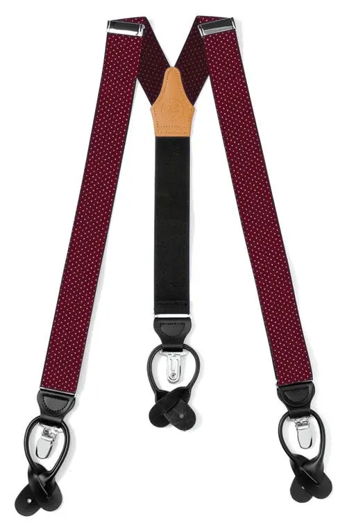 CUFFLINKS, INC. Dotted Suspenders - Maroon