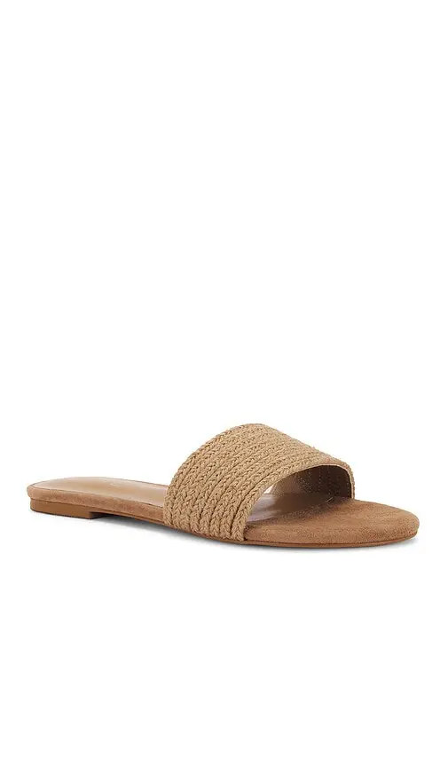 Raye Lilou Raffia Slide Sandals