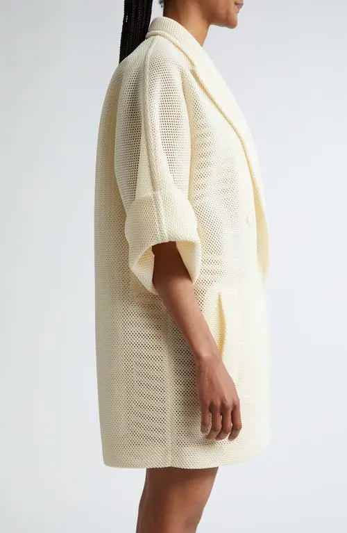 Max Mara Quato Honeycomb Texture Oversized Jacket