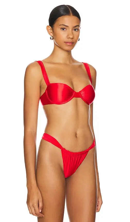 LOVERS AND FRIENDS Chasing Sunsets Bikini Top - Red