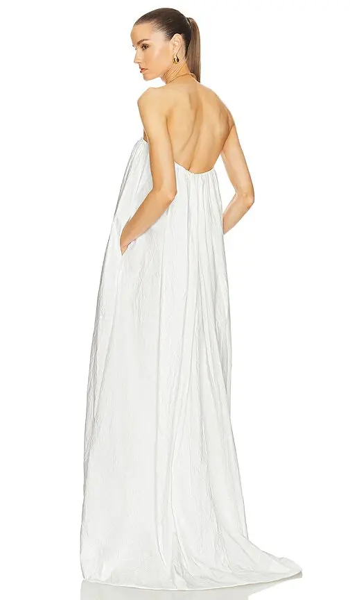 HELSA Crinkle Pleated Gown