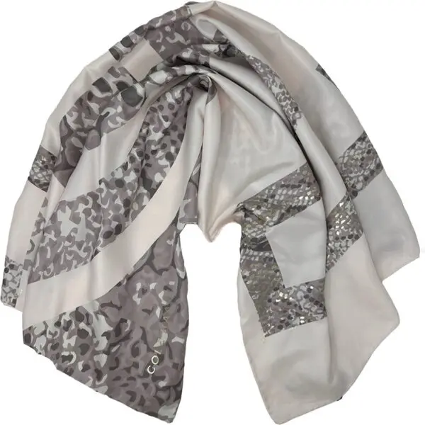 Cole Haan Snakeskin Print Square Scarf - Python