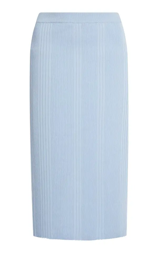 Bottega Veneta Ribbed Cotton Midi Skirt