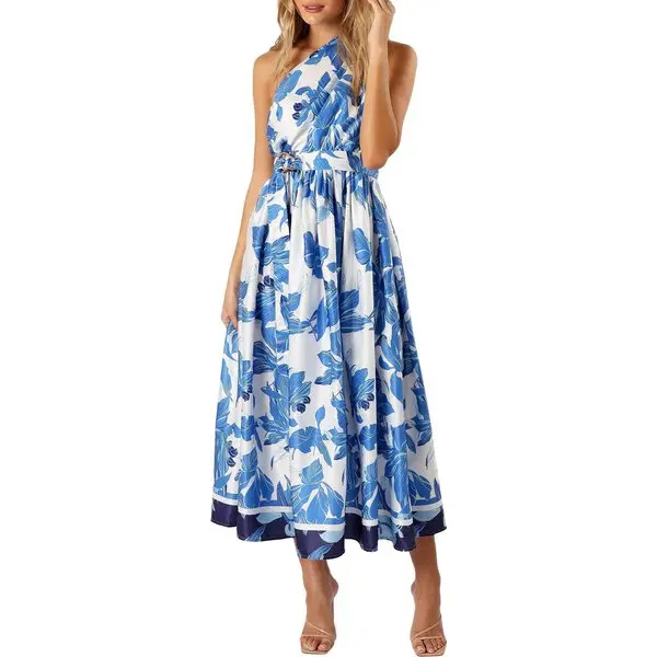 petal and pup blue floral dress Petal & Pup Women's Belle Maxi Dress main image 1