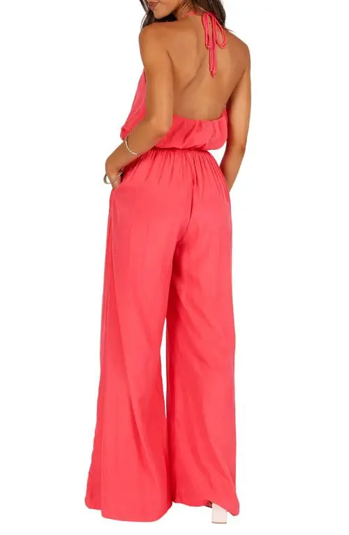 PETAL & PUP Dionne Halter Jumpsuit