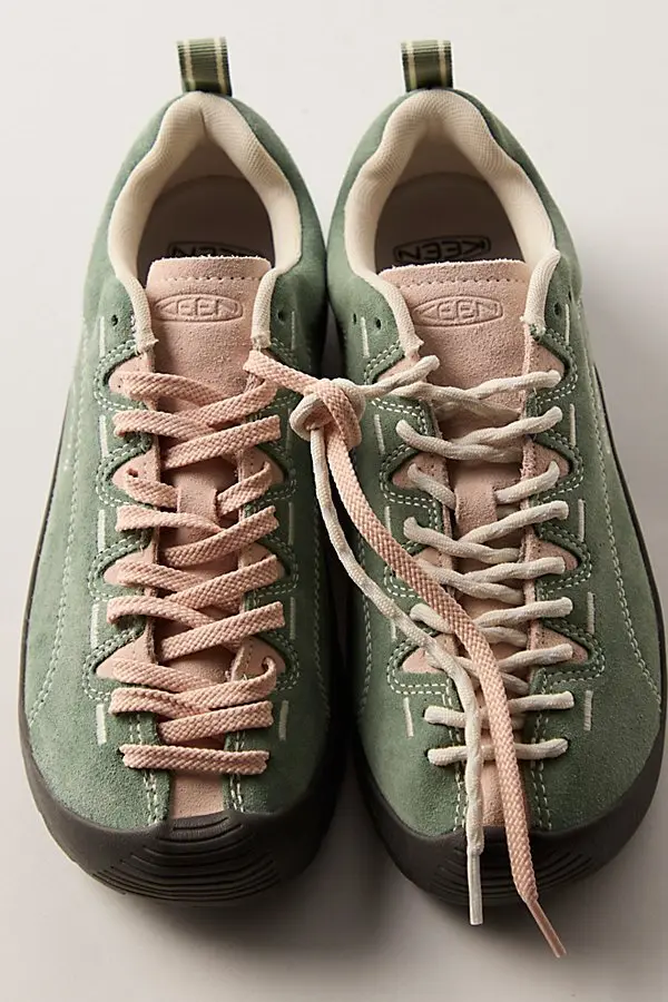 Keen Jasper Suede Sneakers - Lily Pad/cameo Rose