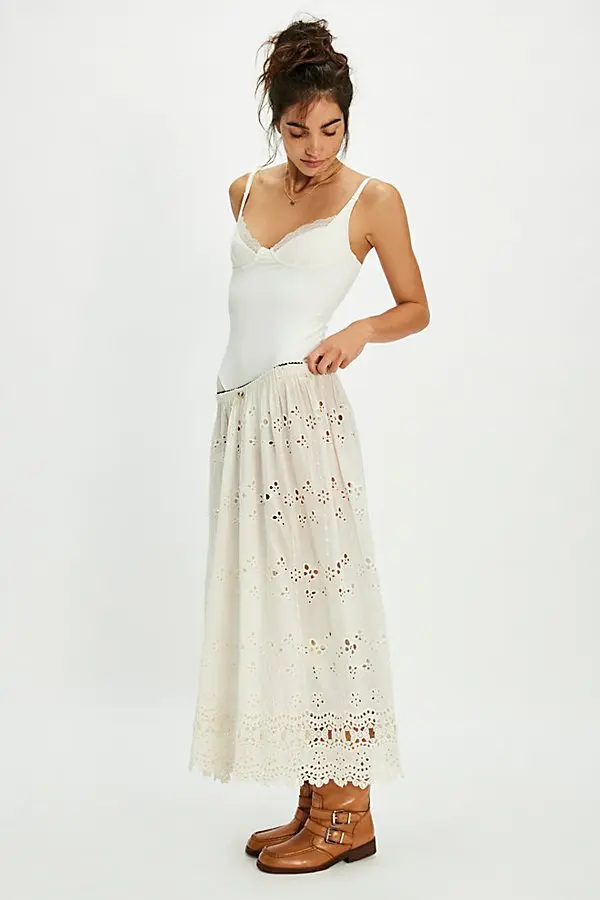 Free People Butterfly Eyelet Lounge Pants