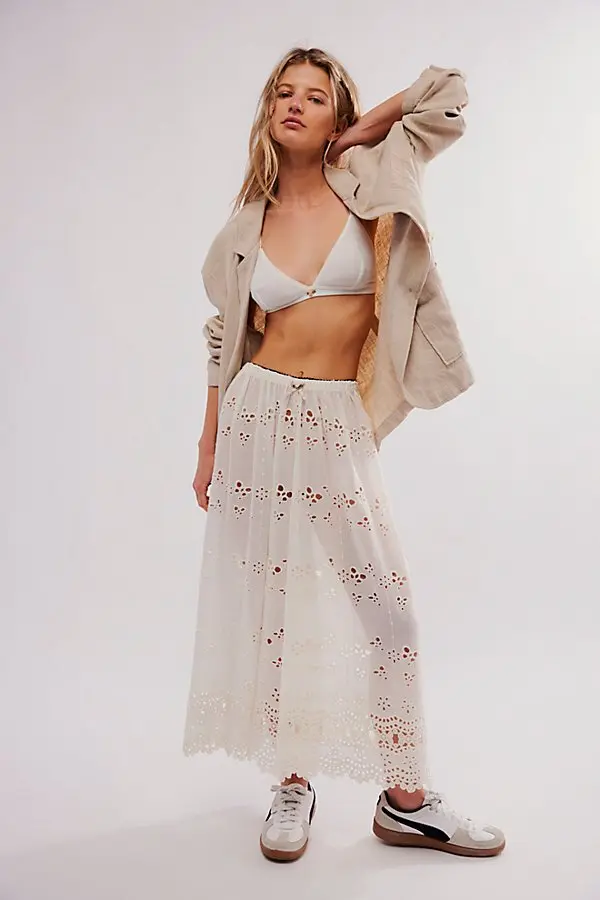 Free People Butterfly Eyelet Lounge Pants