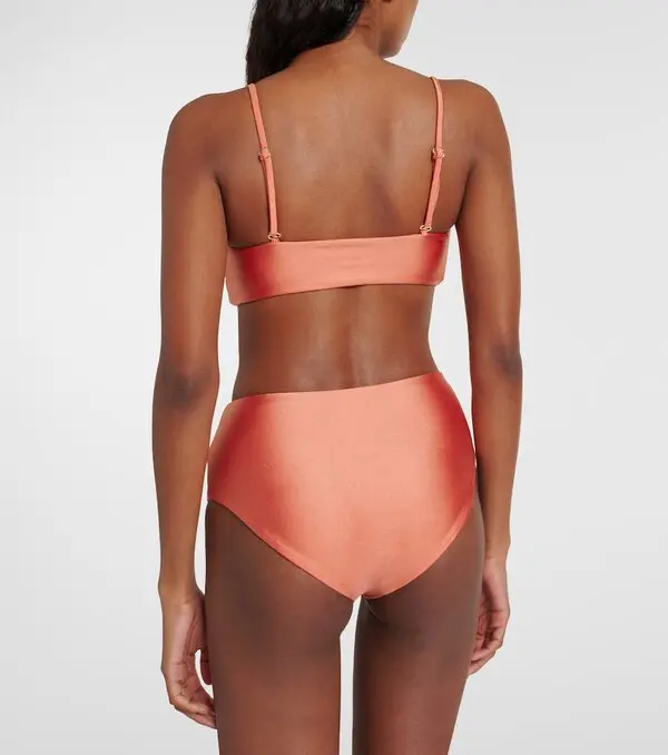 Jade Swim Bound High-rise Bikini Bottom - Red