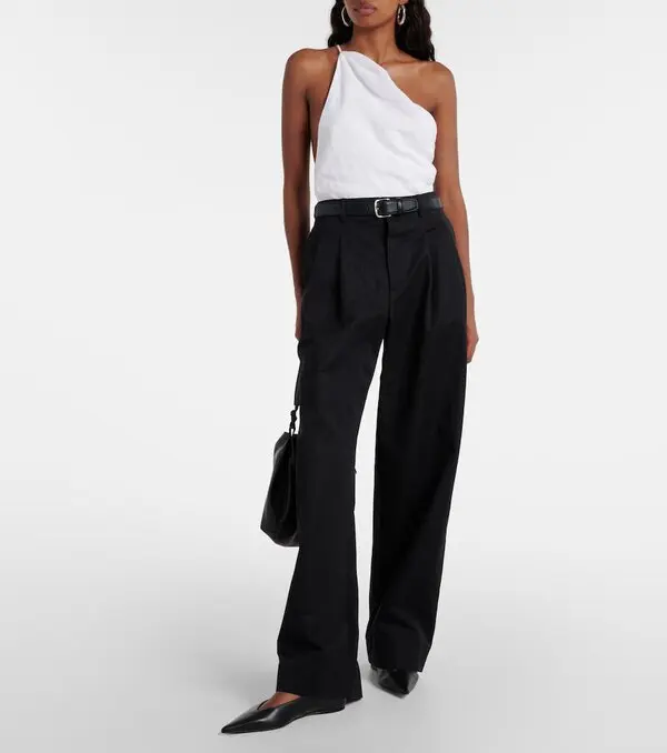Wardrobe.NYC Cotton-blend Drill Wide-leg Pants