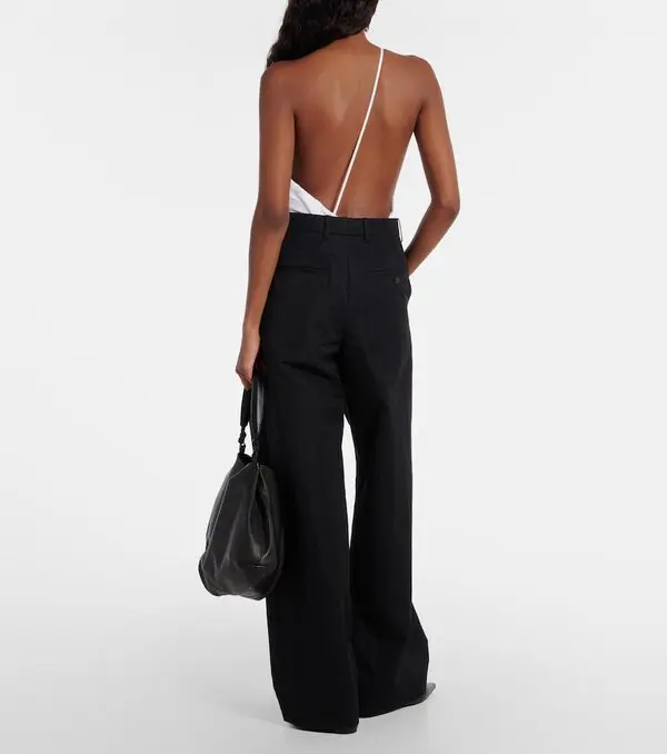 Wardrobe.NYC Cotton-blend Drill Wide-leg Pants