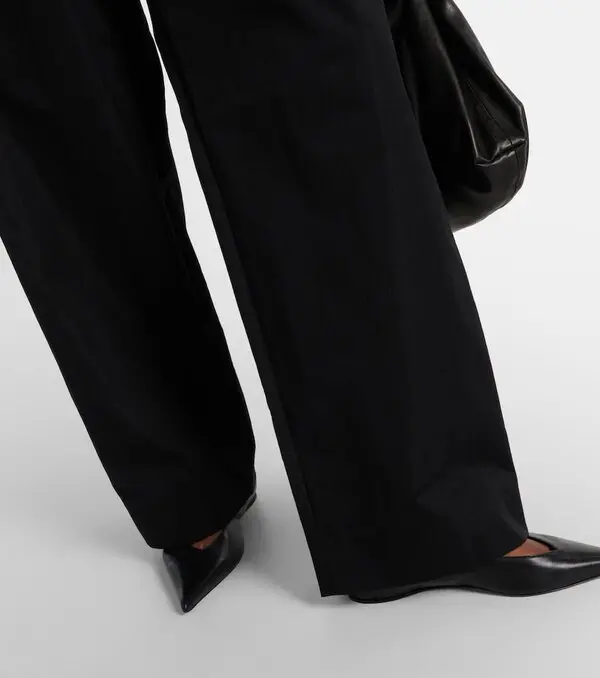 Wardrobe.NYC Cotton-blend Drill Wide-leg Pants