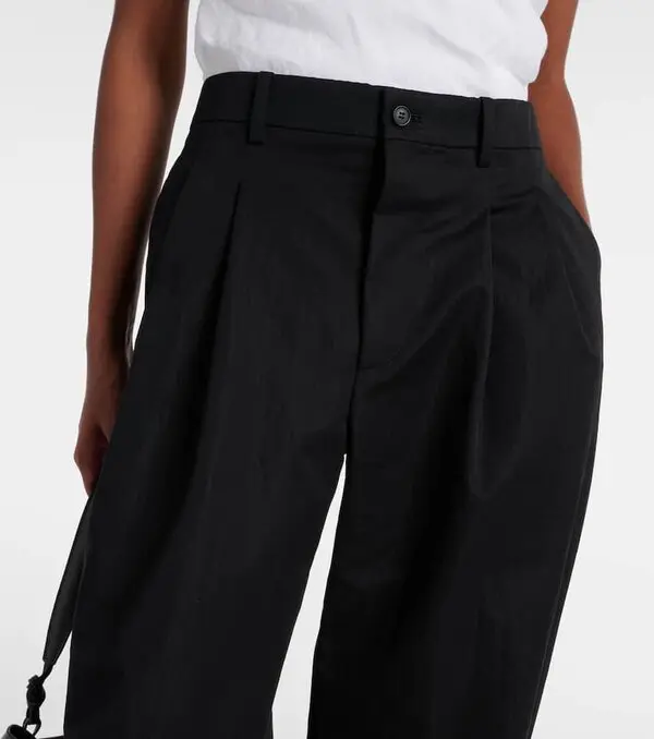 Wardrobe.NYC Cotton-blend Wide-leg Pants