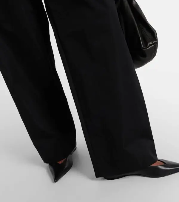 Wardrobe.NYC Cotton-blend Wide-leg Pants