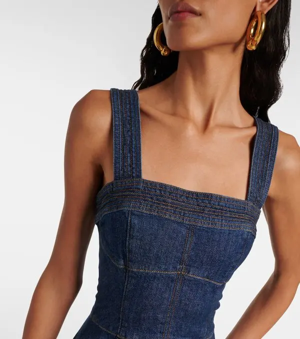 Simkhai Cici Denim Midi Dress