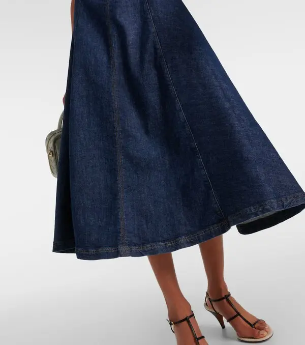 Simkhai Cici Denim Midi Dress