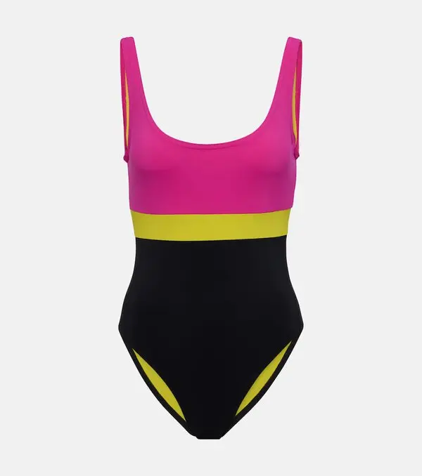 KARLA COLLETTO Colorblocked Underwired Swimsuit - Multicoloured
